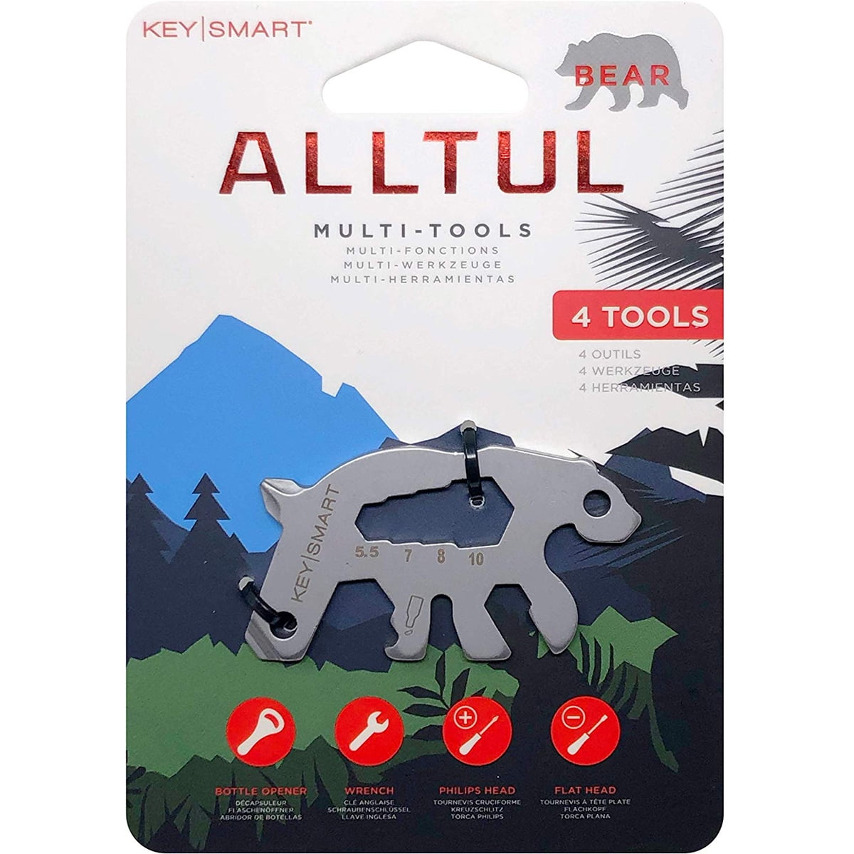 Keysmart Alltul Animal Series Stainless Steel Multi-Tool - Bear ...