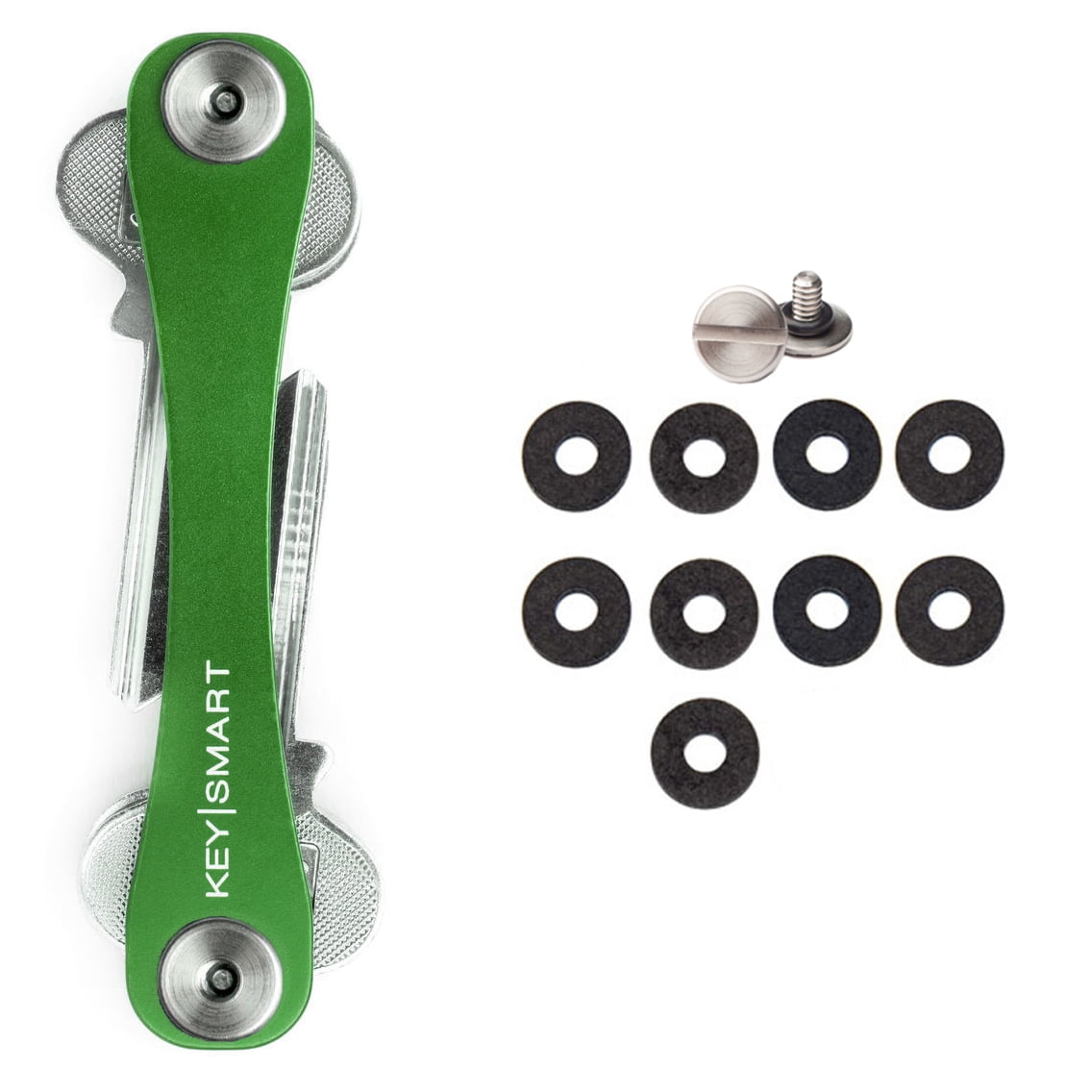 Keysmart Extended Key Holder w/ Expansion Pack (2-8 Keys) - Green ...