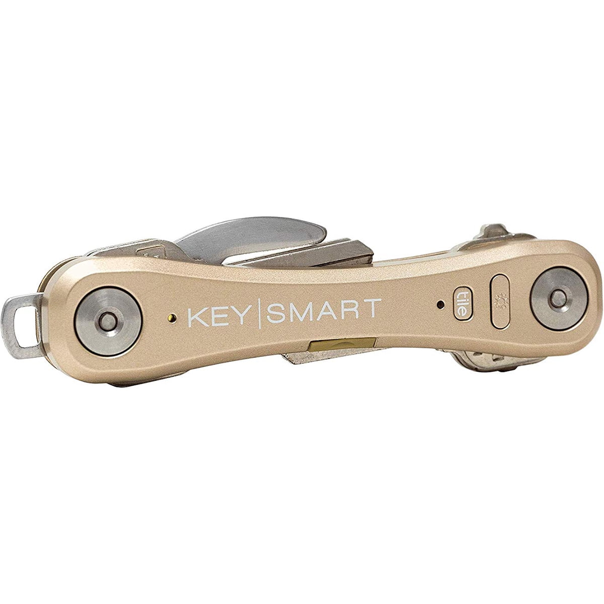 Keysmart Pro Smart Key Organizer with Tile Location Tracking - Gold ...