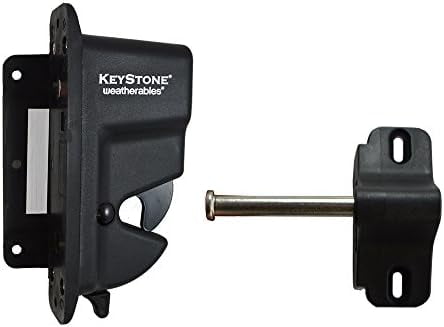 Keystone 1-Sided Heavy Duty Lockable Gate Latch – Nylon Polymer Fence ...