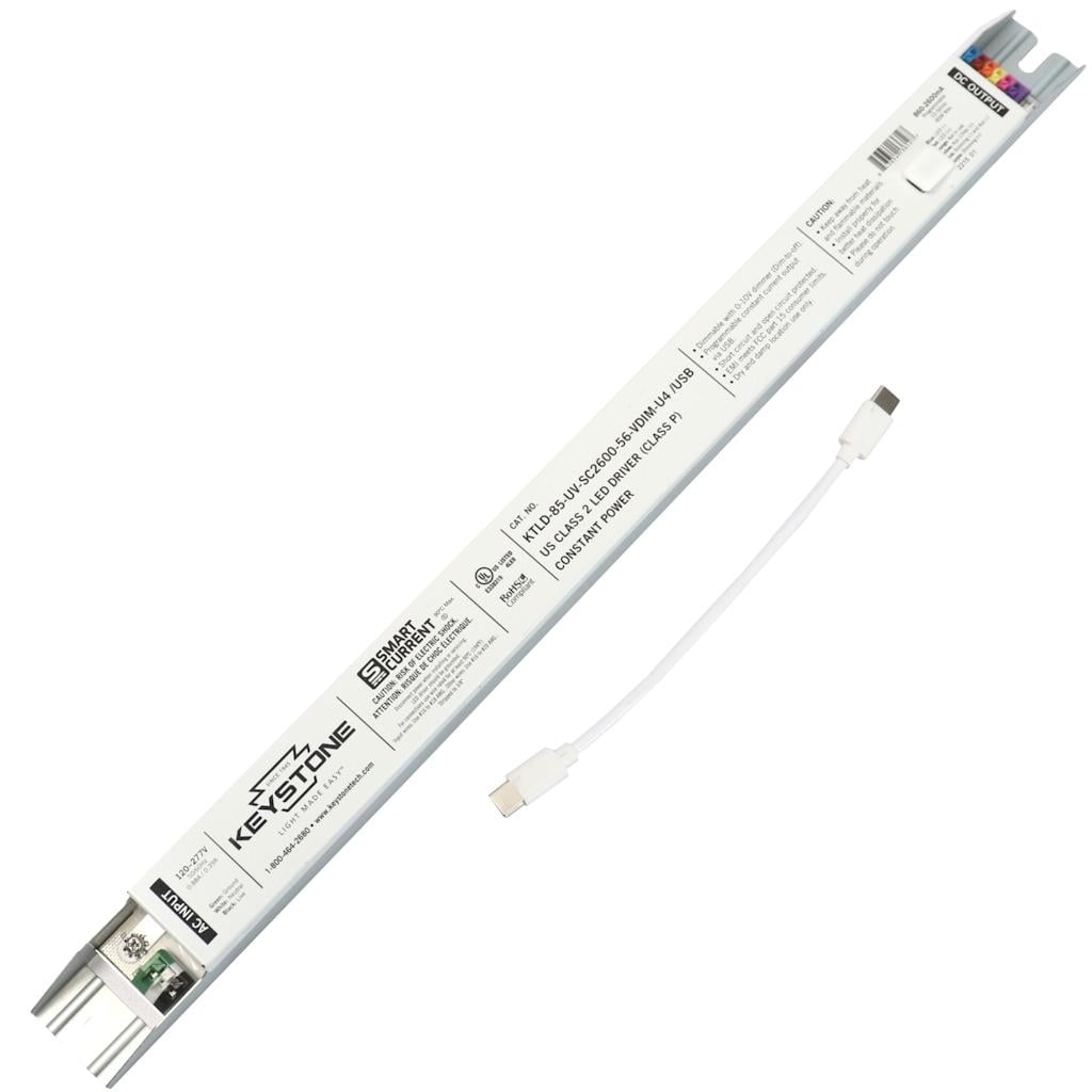Keystone 13613 - 100 watt 120/277 volt Programmable USB-C Driver (KTLD ...