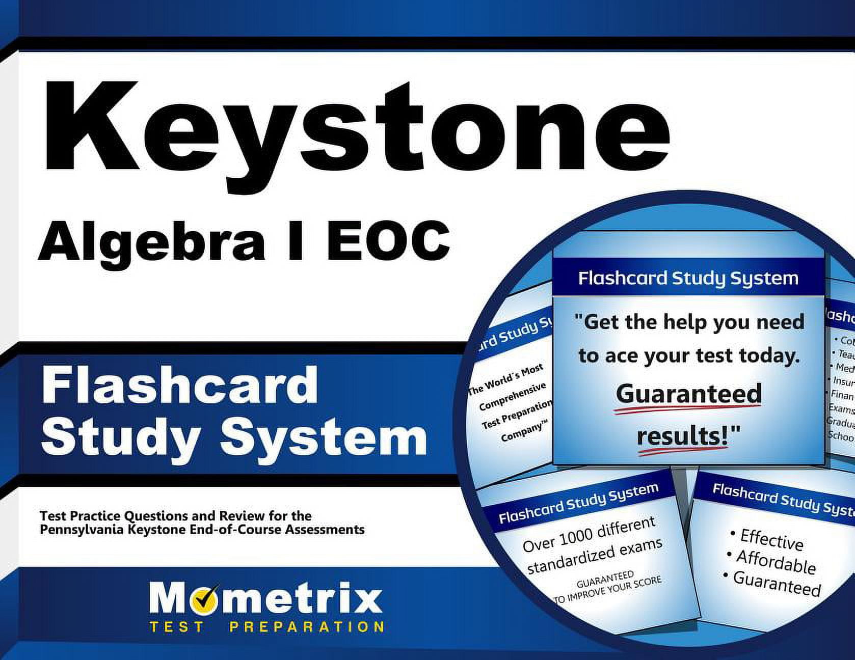 Keystone Algebra I Eoc Flashcard Study System : Keystone Eoc Test ...
