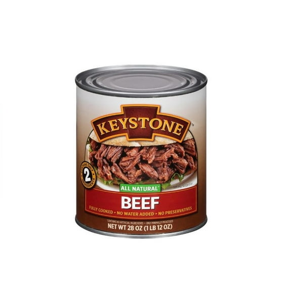 Keystone Meats All Natural Fully Cooked Canned Beef, 28 Oz, No ...