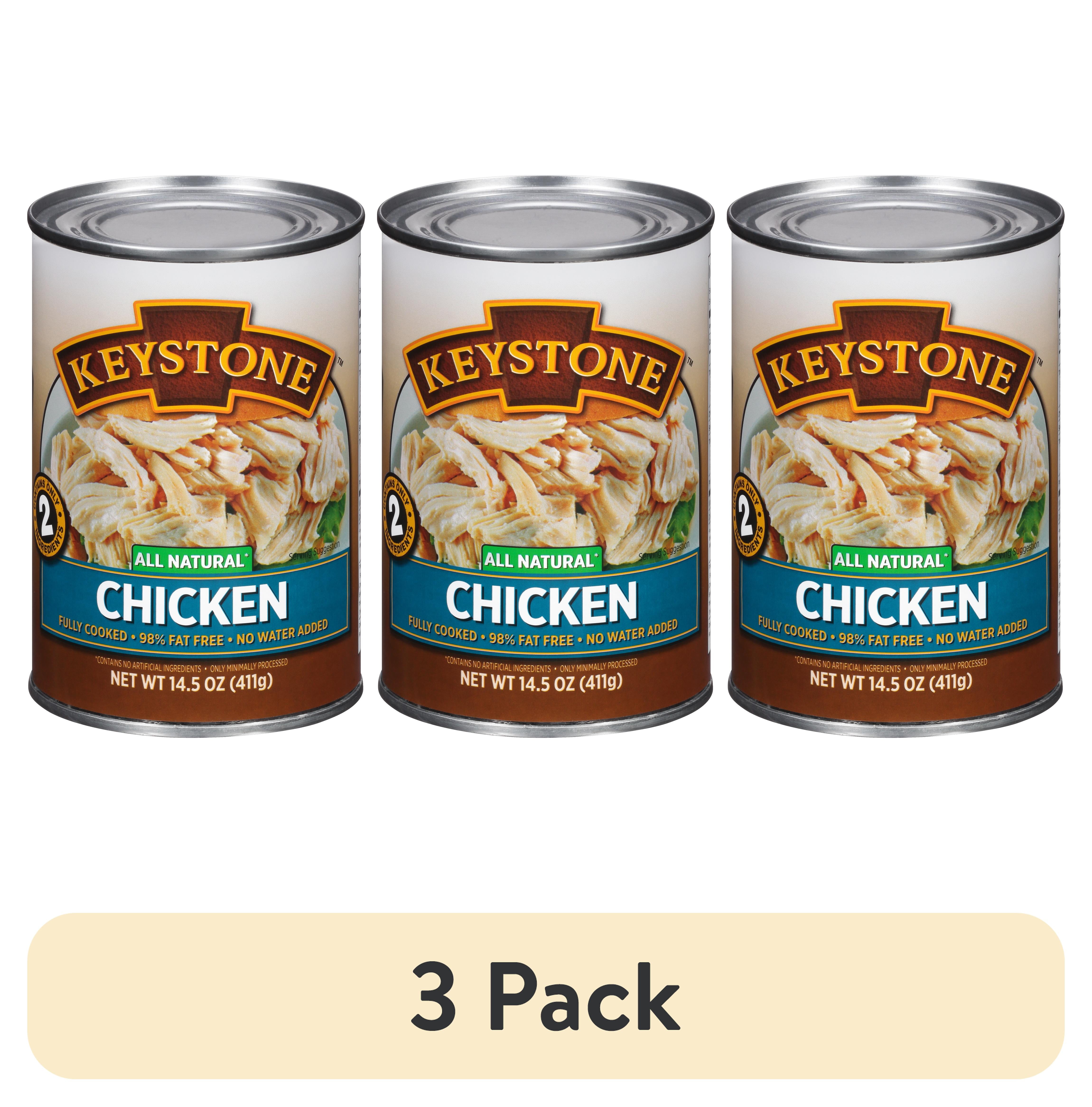 (3 pack) Keystone All Natural Chicken, 14.5 oz Can - Walmart.com