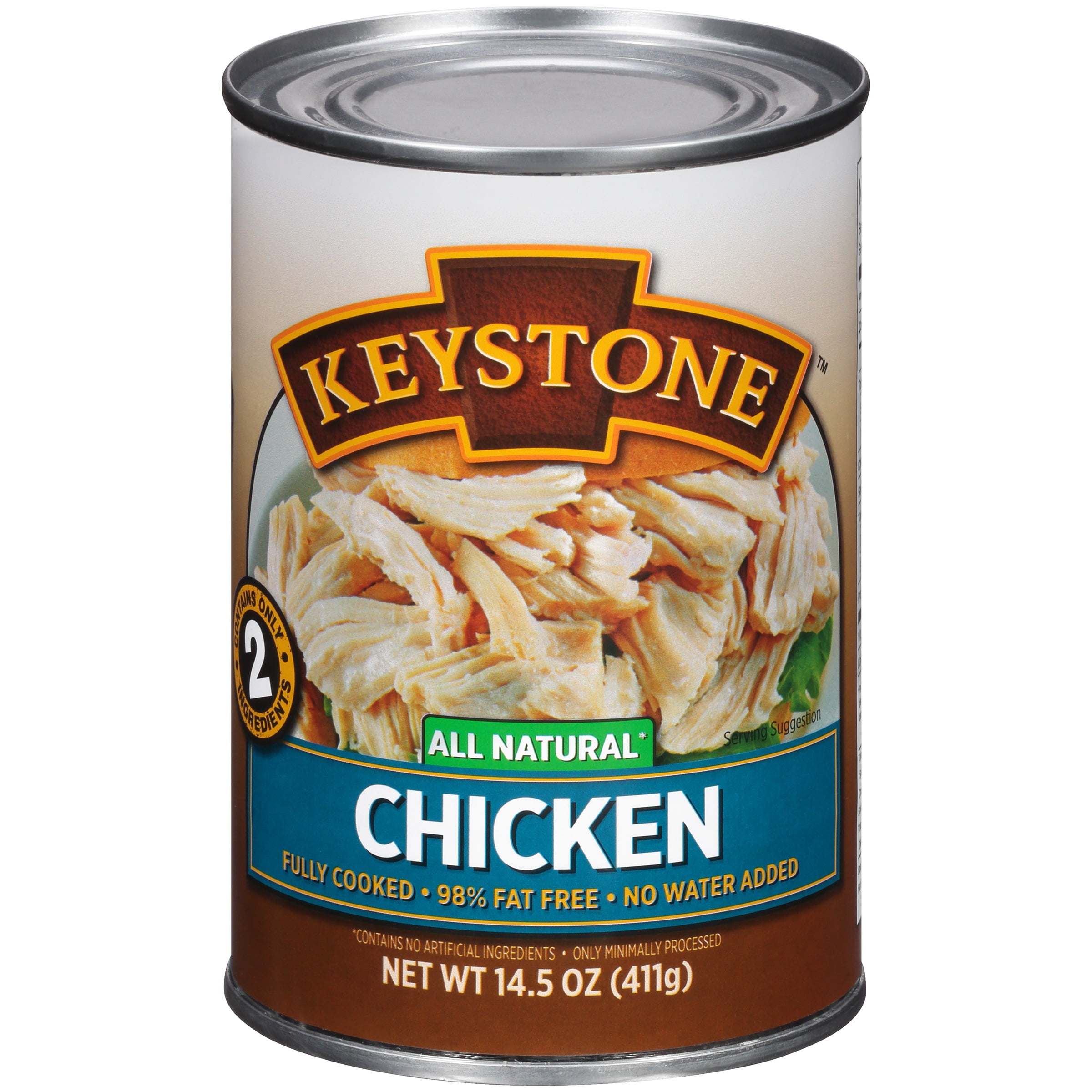 Keystone, Canned Chicken, 14.5 oz Can, Fully Cooked Natural Protein ...