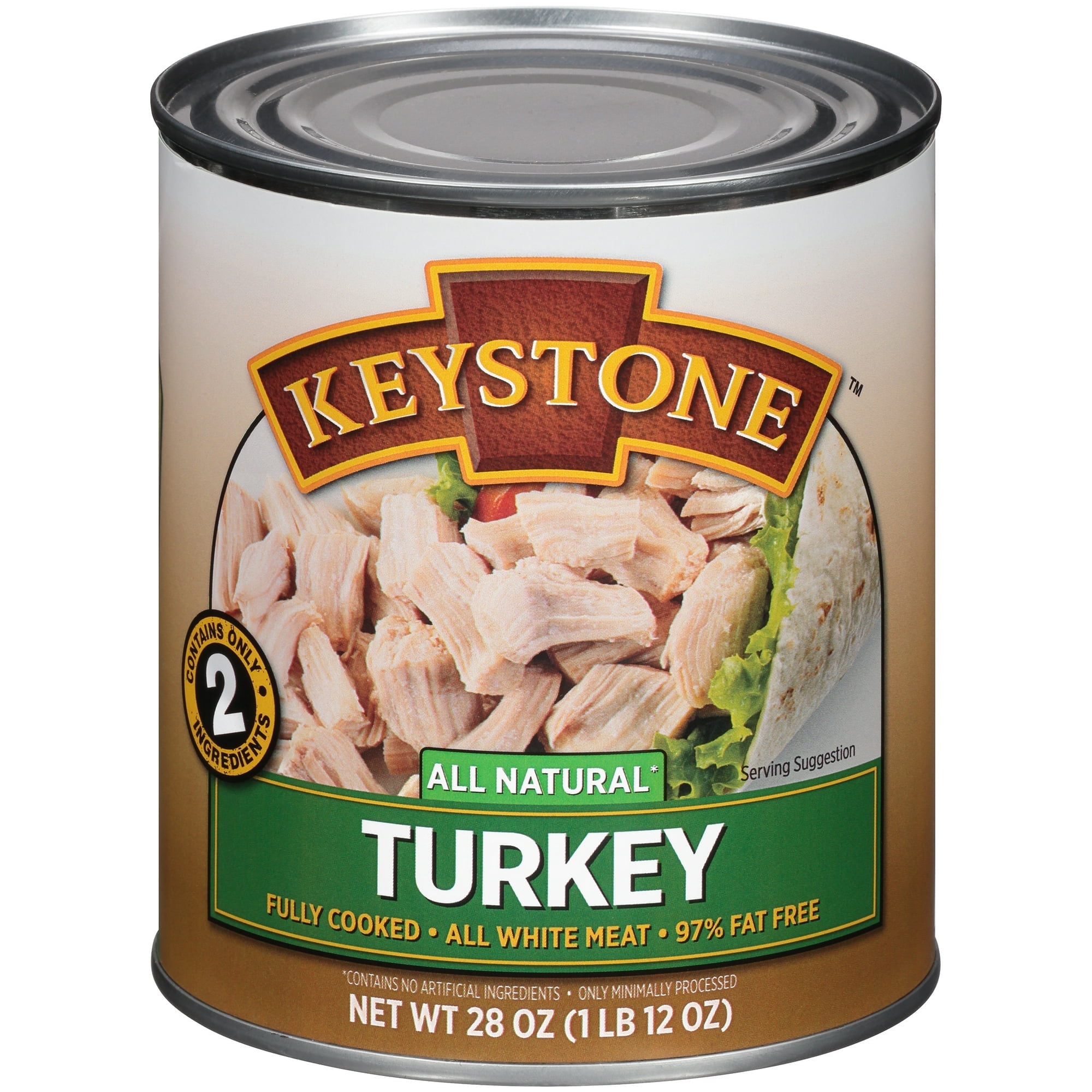 Keystone All Natural Turkey 28 oz Can Emergency Survival Food For Camping - Walmart.com