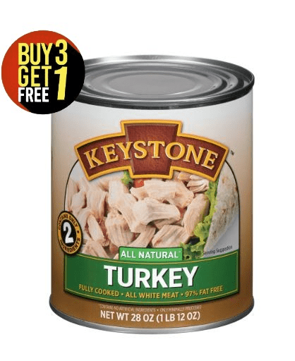 Keystone All Natural Turkey 28 oz Can Emergency Survival Food For ...