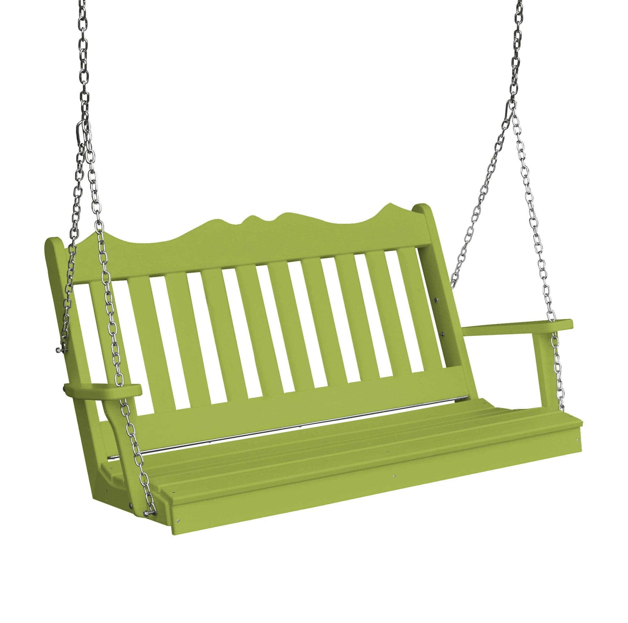 Keystone Amish Co. 4 Foot York Composite Porch Swing, Tropical Lime ...
