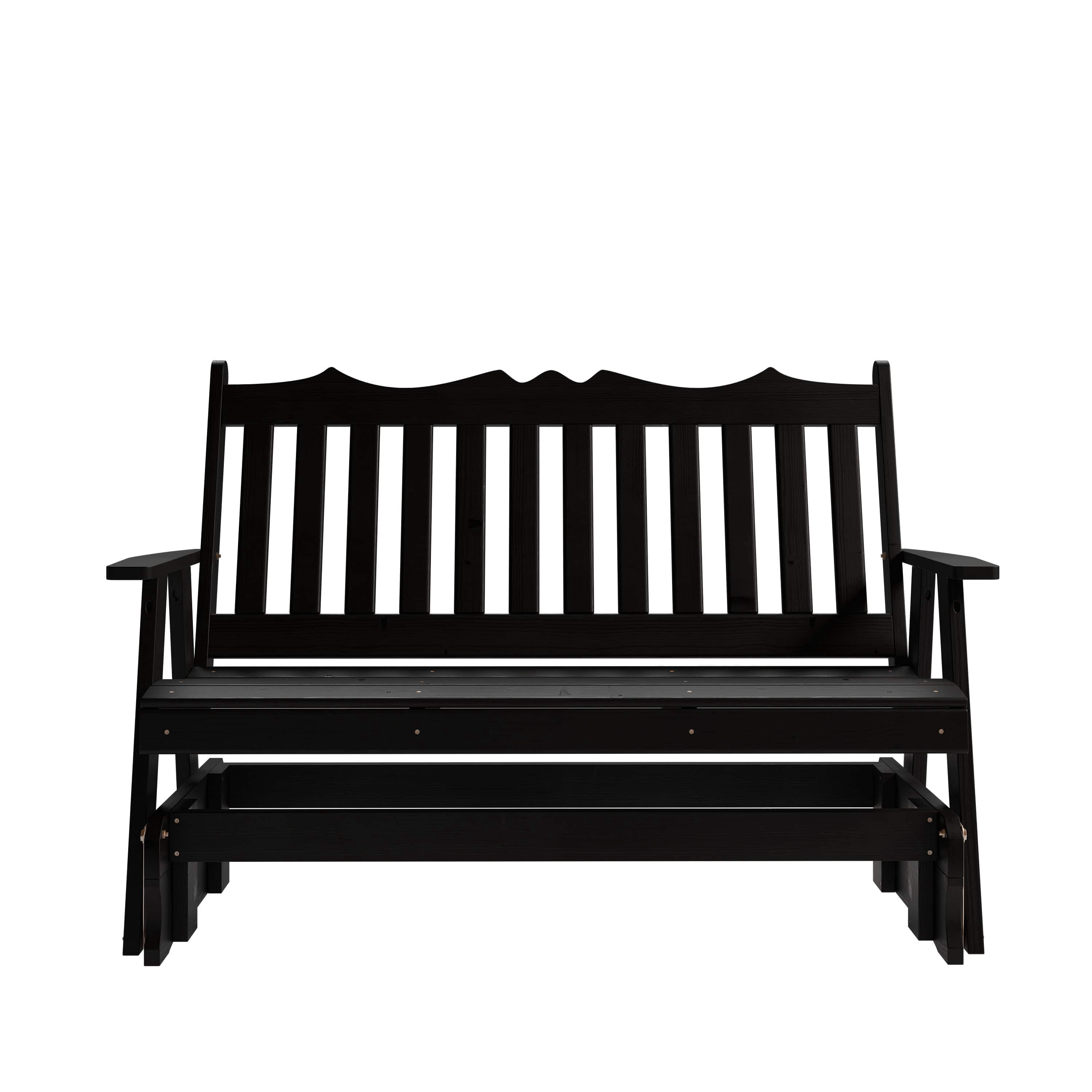 Keystone Amish Co. 4 Foot York Porch Glider, Black Paint - Walmart.com