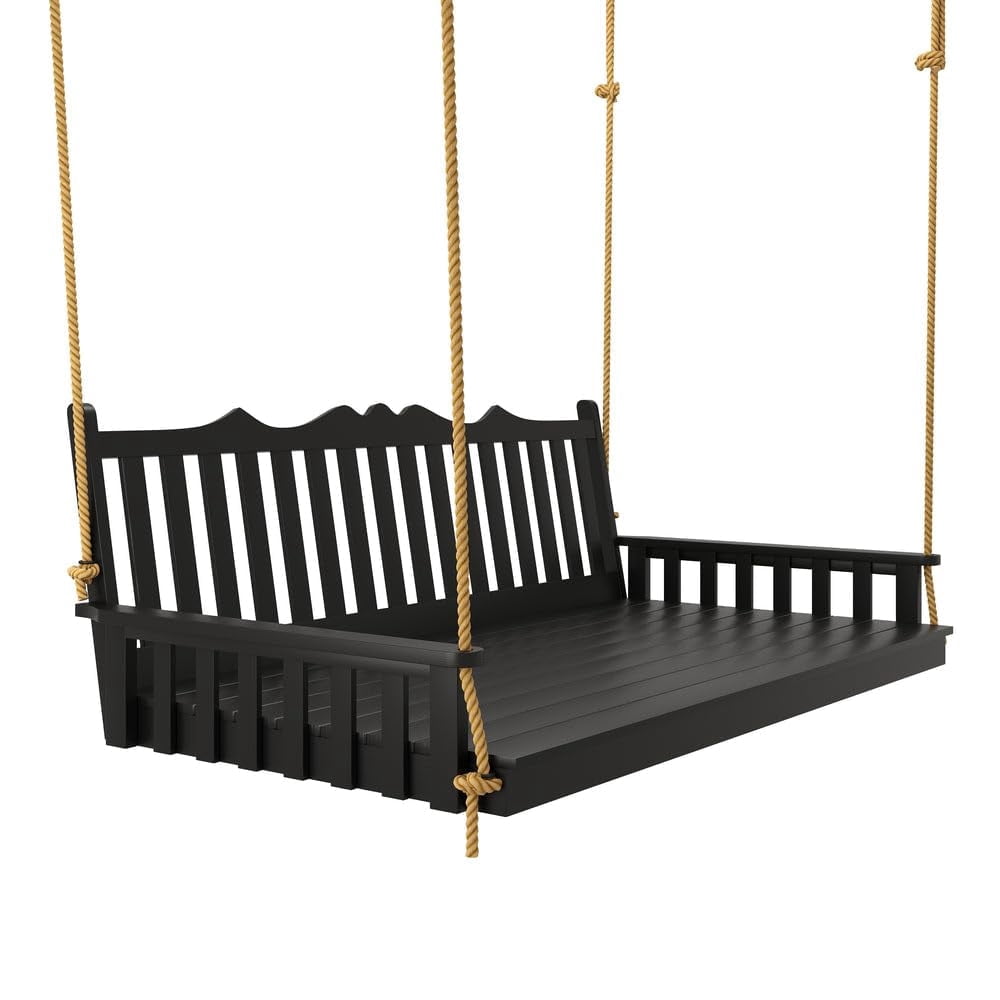 Keystone Amish Co. 4 Foot York Porch Swing Bed, Black Paint - Walmart.com