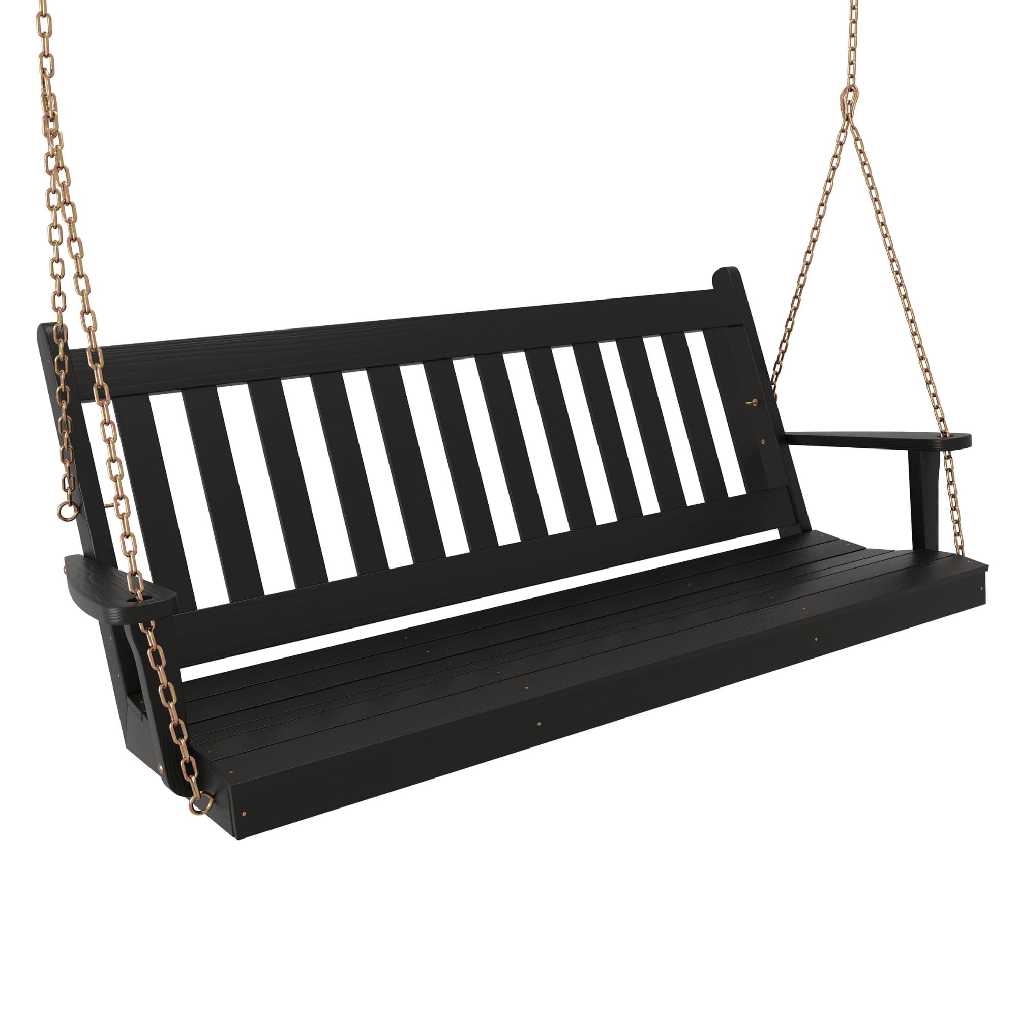 Keystone Amish Co. 5 Foot Franklin Porch Swing, Black - Walmart.com