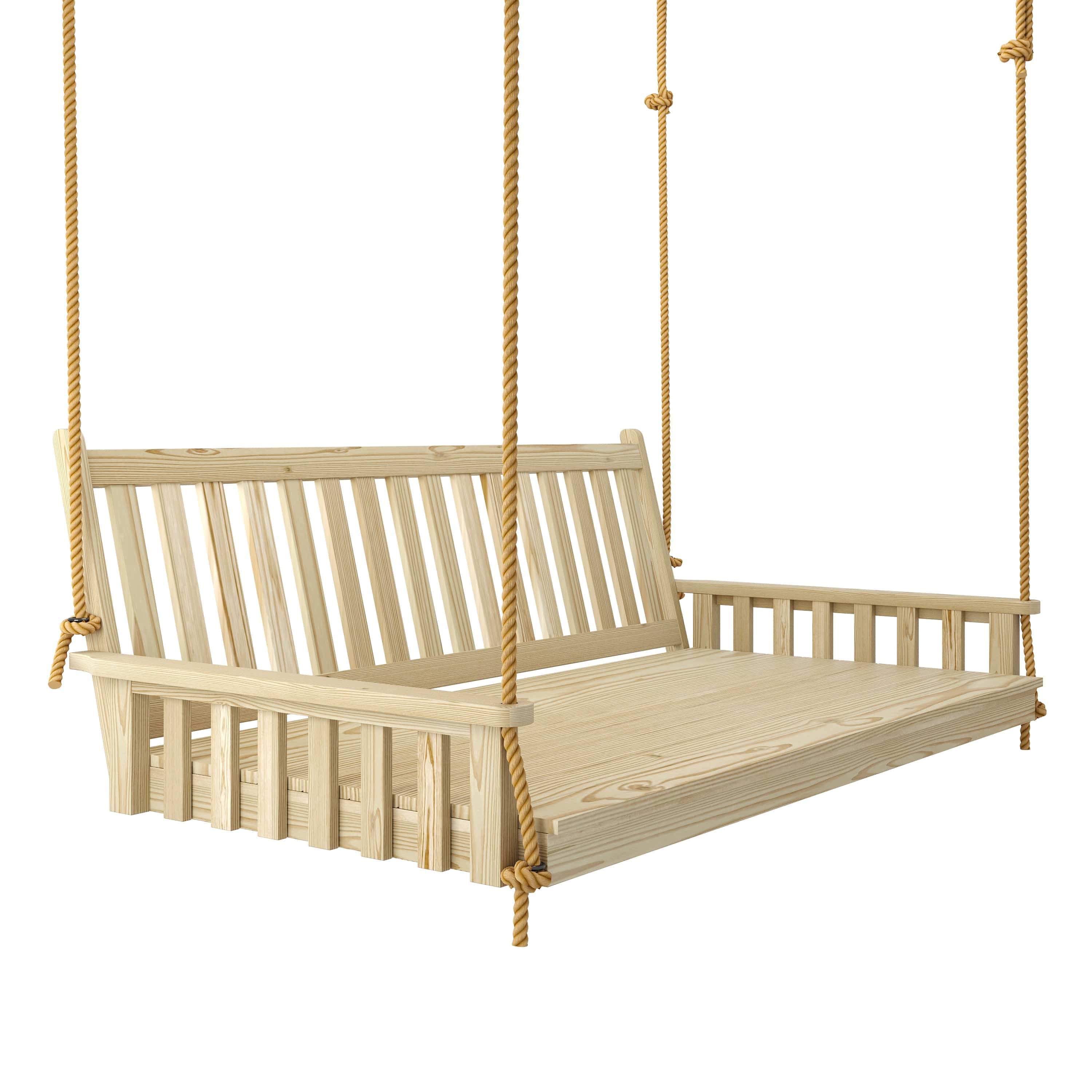 Keystone Amish Co. 6 Foot Franklin Porch Swing Bed with Ropes ...