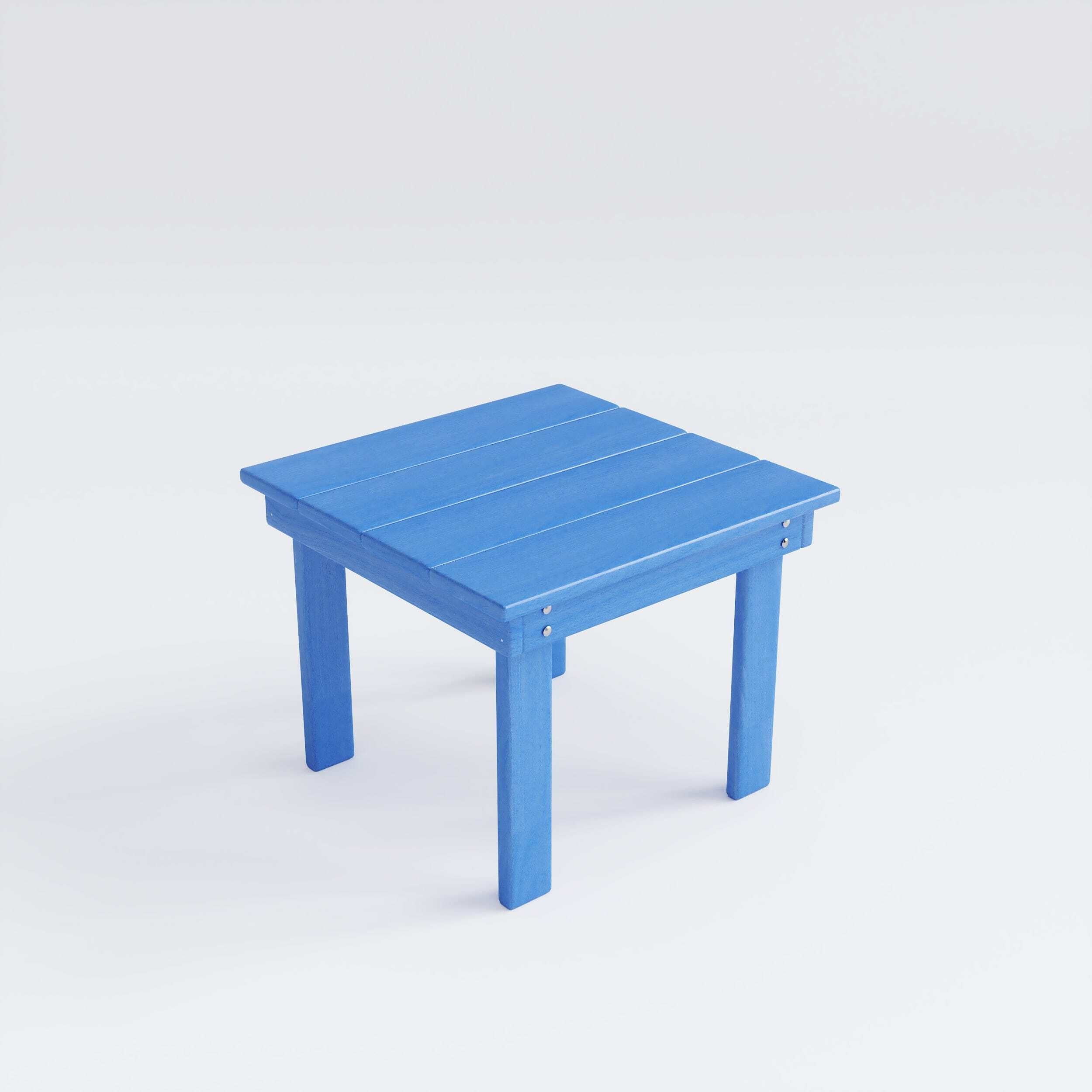 Keystone Amish Co. Herrington Composite End Table, Square, Blue ...
