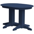 Keystone Amish Co. Poly Composite Oval Counter Table, 4-Foot, Patriot ...
