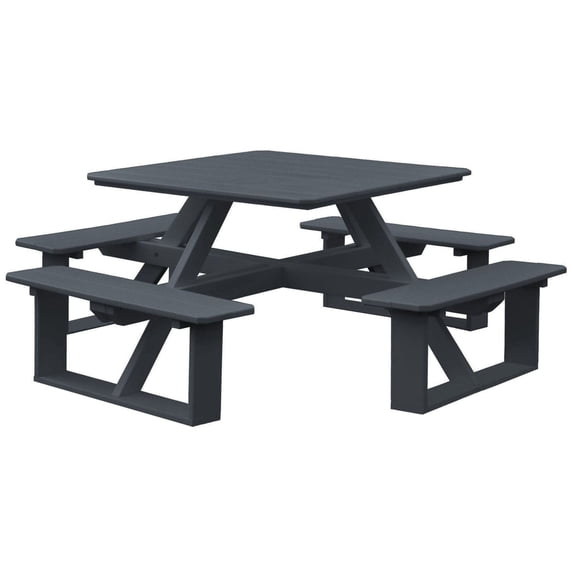 Keystone Amish Co. Poly Composite Square Walk-In Table, 44 in., Dark ...