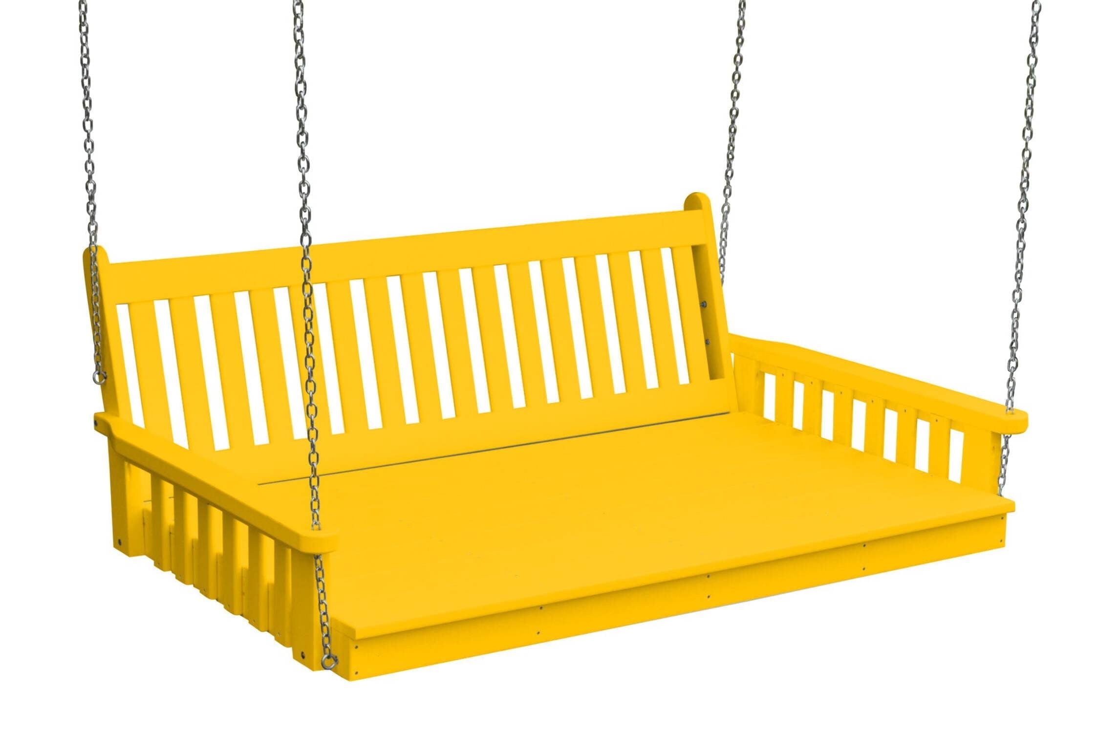 Keystone Amish Co. Twin Franklin Recycled Plastic Swing Bed with Ropes ...