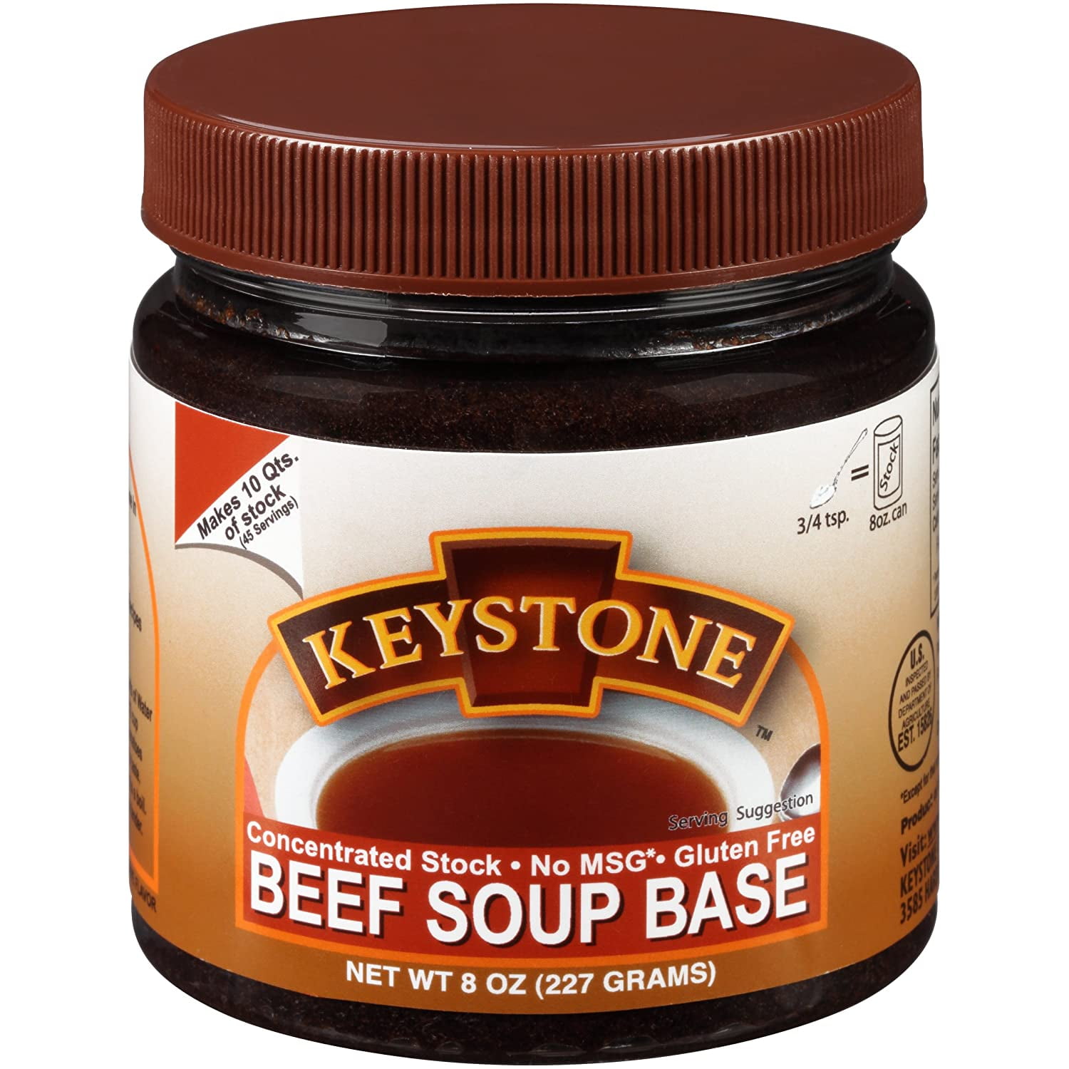 Keystone Concentrated Beef Soup Base Stock 8 oz. Jar - Walmart.com