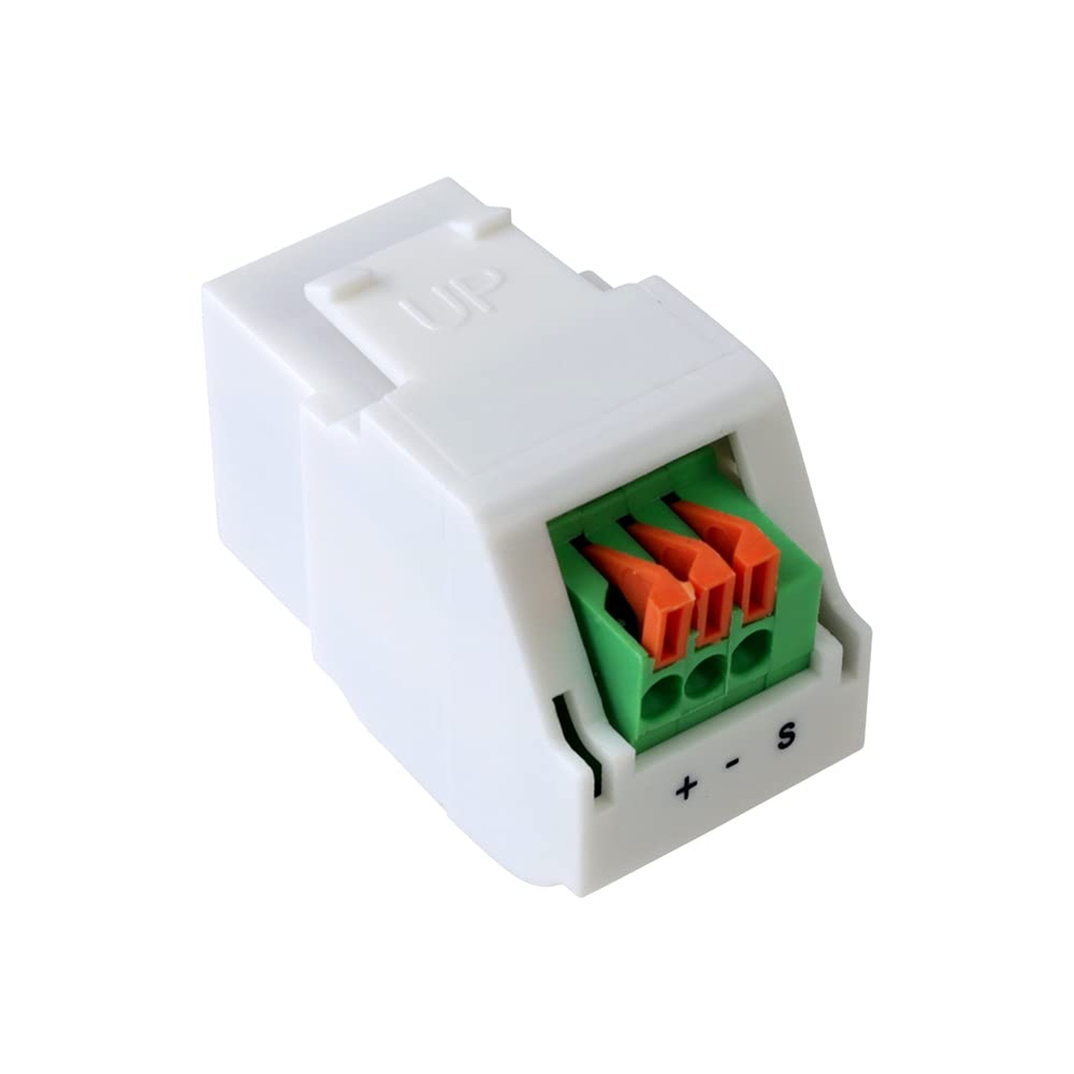Keystone Jack 1/8 Inch Stereo Mini Plug Connector in White - Walmart.com