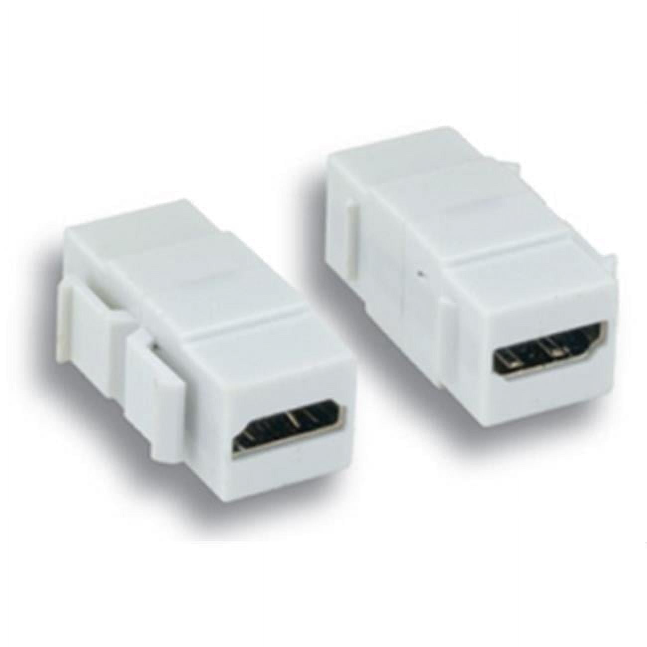 Keystone Jack Feedthrough Module HDMI Inline Coupler - White - Walmart.com