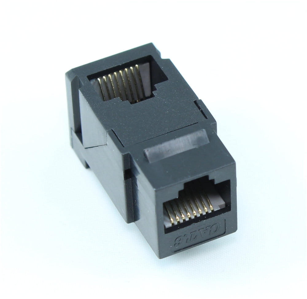 Keystone Jack Insert/Coupler Type ANGLED/90 Cat 6 RJ45 Networking ...