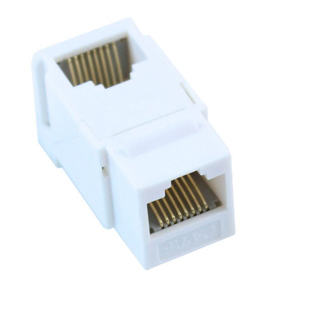 Keystone Jack Insert/Coupler Type ANGLED/90 Cat 6 RJ45 Networking ...