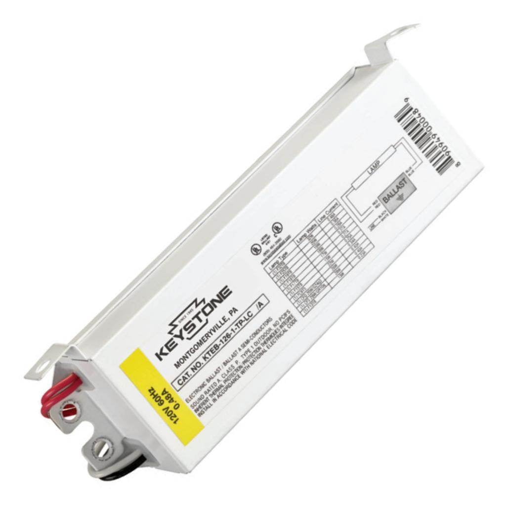 Keystone KTEB-126-1-TP-LC Fluorescent Ballast, 1-Lamp, F32T8, 32W T8 ...