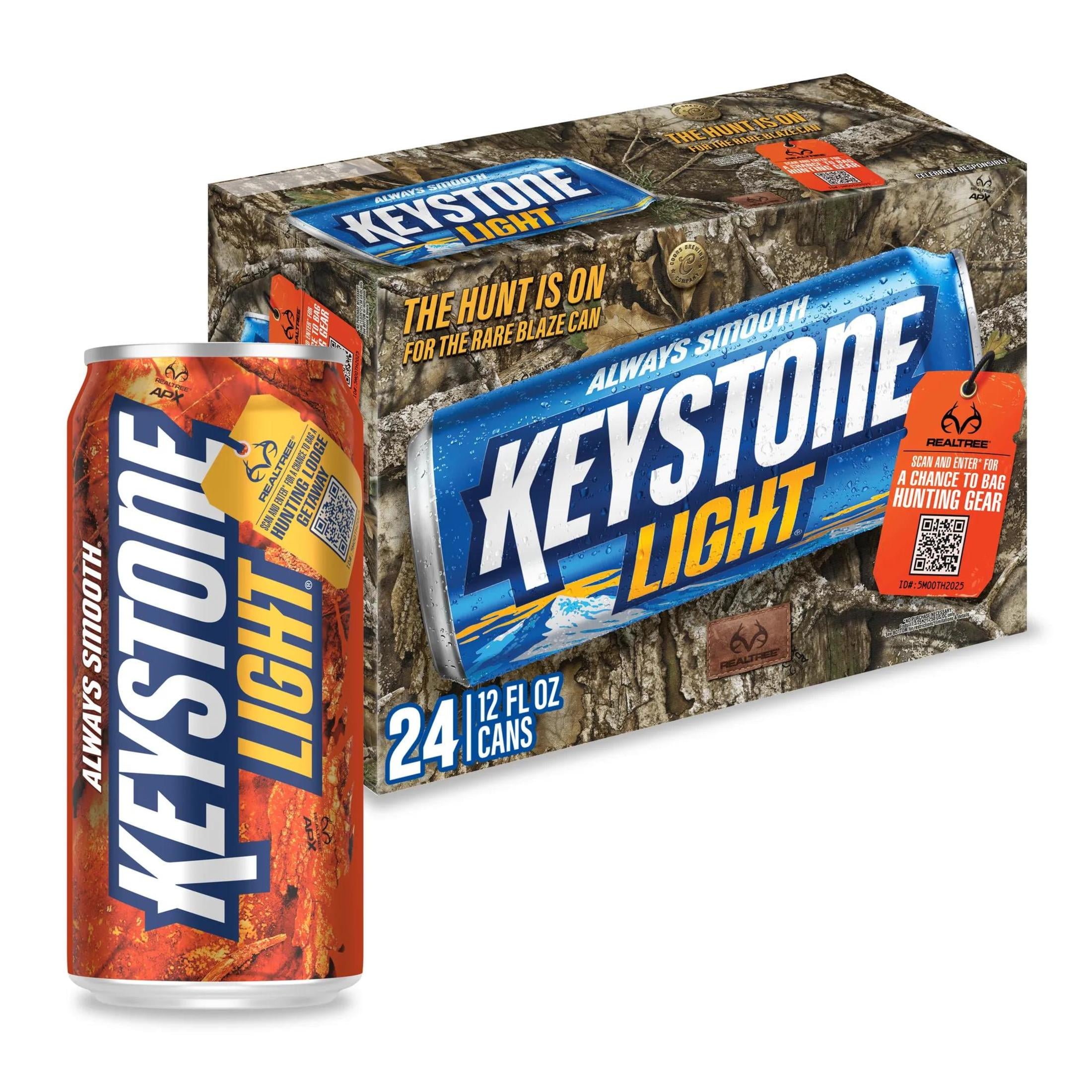 Keystone Light American Beer, 24 Pack, 12 fl oz Aluminum Cans, 4.1% ABV ...
