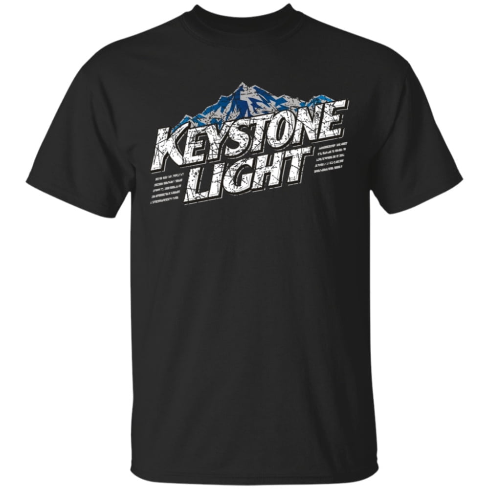 Keystone Light Beer T-Shirt More Color Logo Custom Worn Label Pattern ...