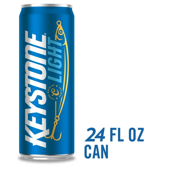 Keystone Light Lager Beer, 24 oz Aluminum Can, 4.1% ABV - Walmart.com