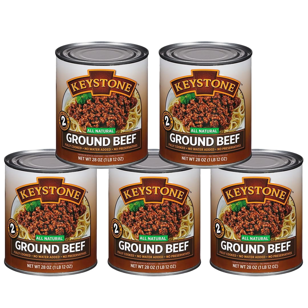 Keystone Meats All AJH3 Natural Heat and Serve Ground 28 Oz Fully ...