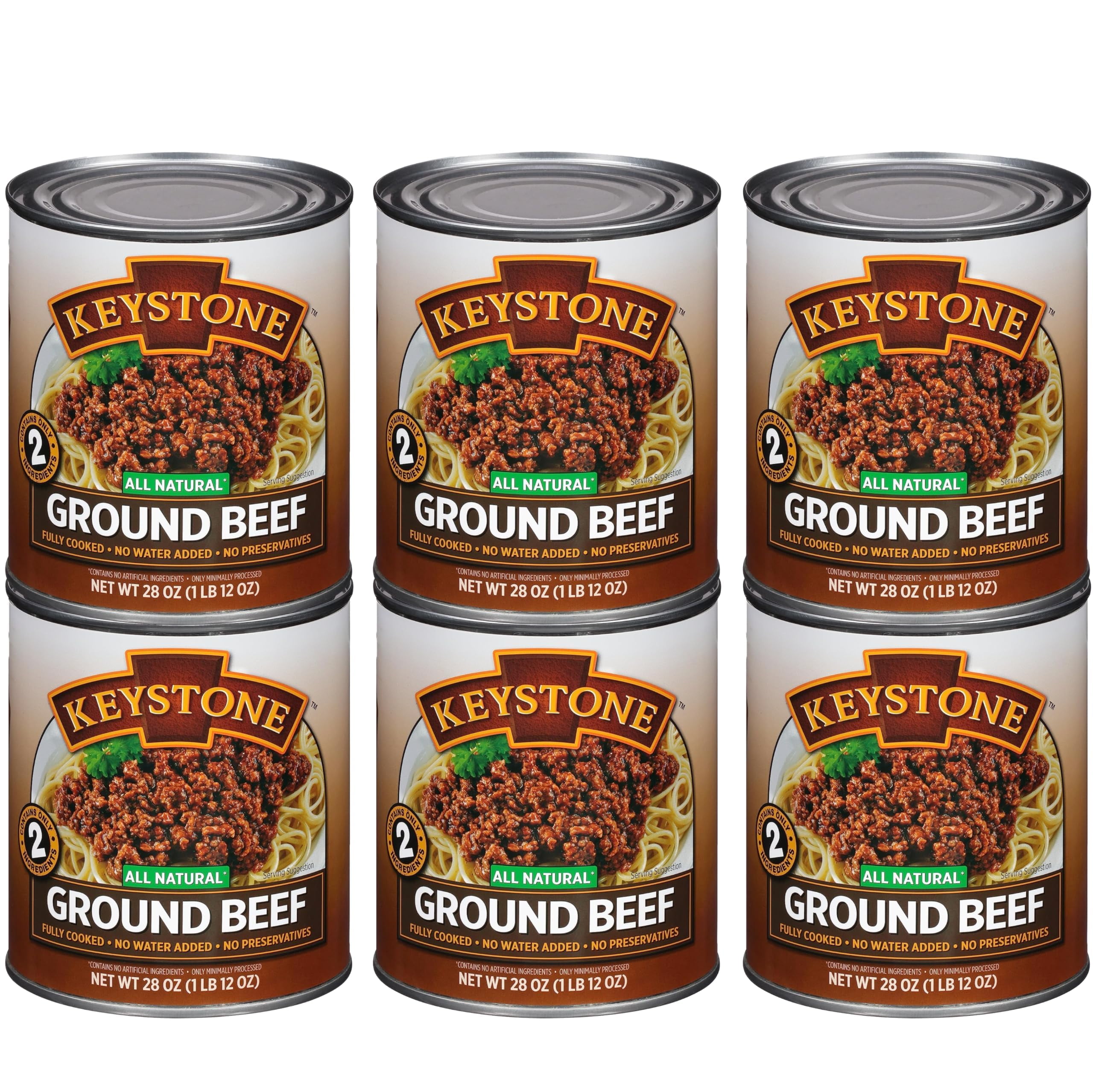 Keystone Meats All AJH3 Natural Heat and Serve Ground 28 Oz Fully ...