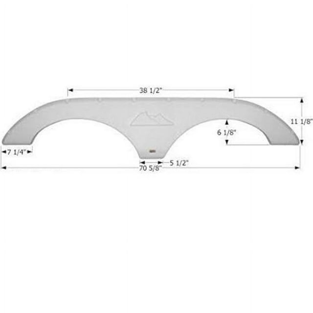 Keystone Tandom Fender Skirt, White - Walmart.com
