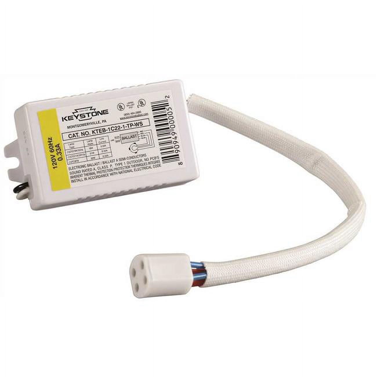 Keystone Technologies KTEB-1C22-1-TP-WS 13-Watt 1-Lamp Circleline Rapid ...