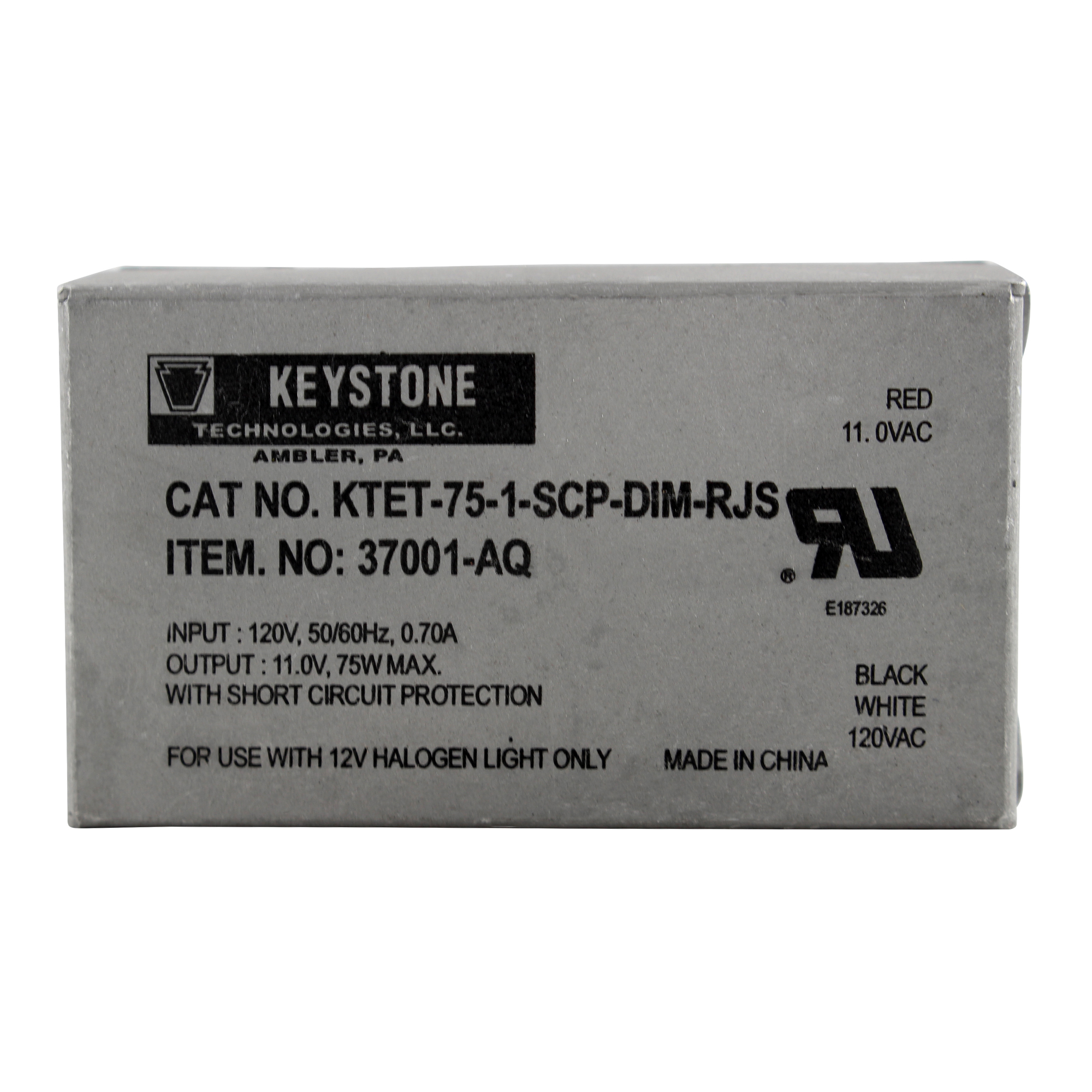 Keystone Technologies KTET-75-1-SCP-DIM-RJS Dimmable Low Voltage ...