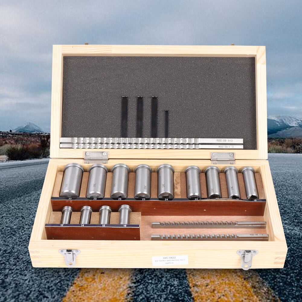 Keyway Broach Set, 22PCS Keyway Broach Set, Keyway Broach Set in Fitted ...