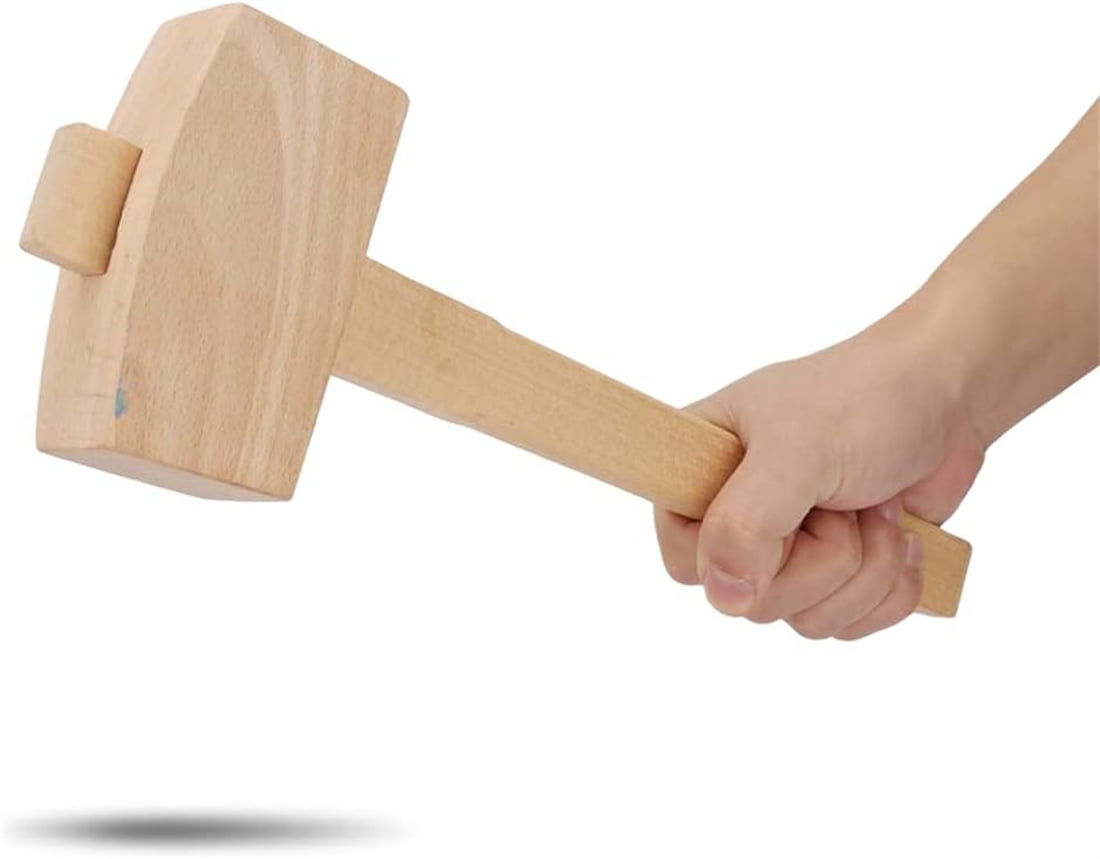 Keywords Leather Beech Ice Hammer, Wooden Mallet for Carpentry ...