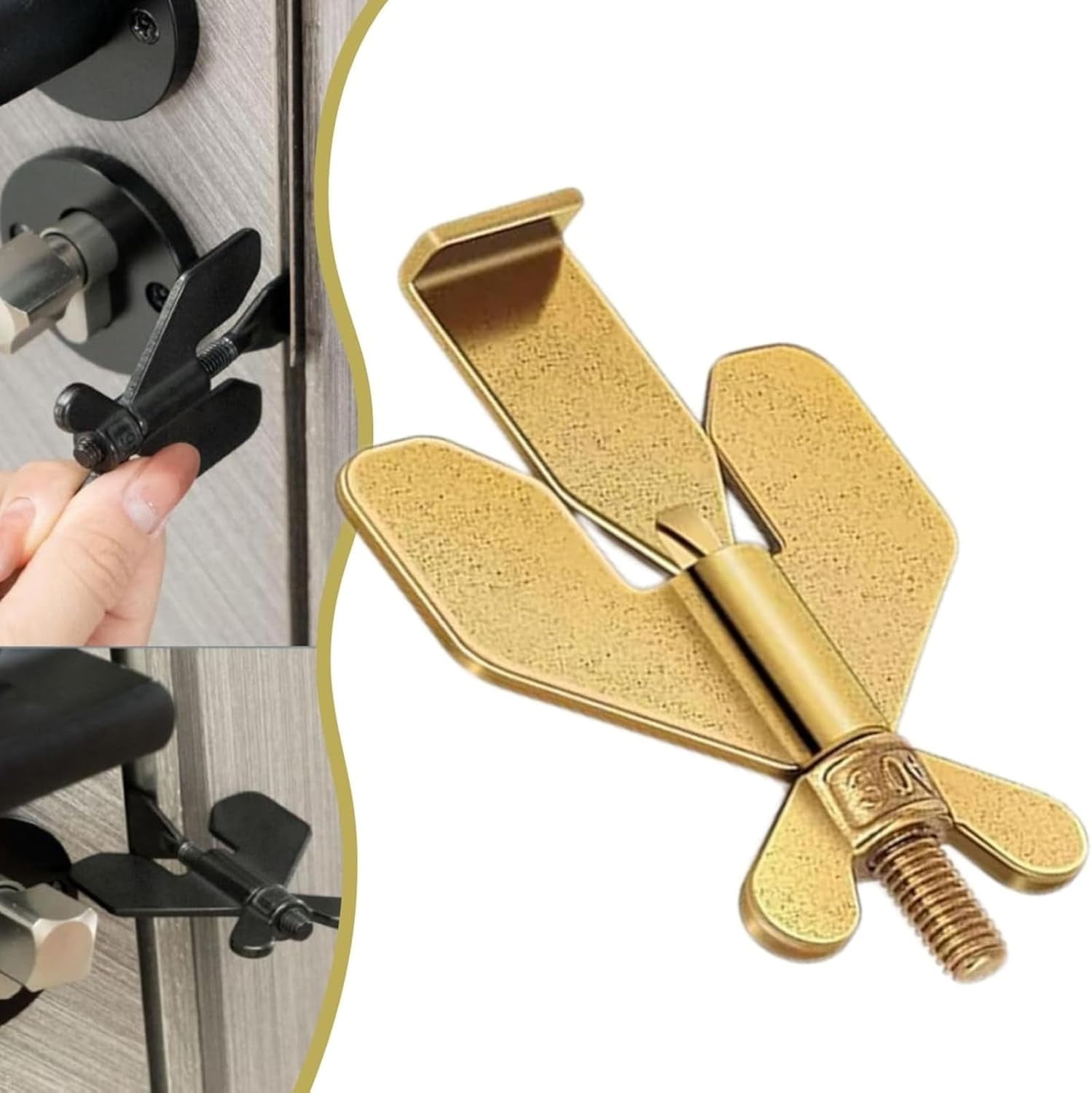 Keyza Travel Door Lock, Anterlock - Premium Door Lock, Travel Door ...