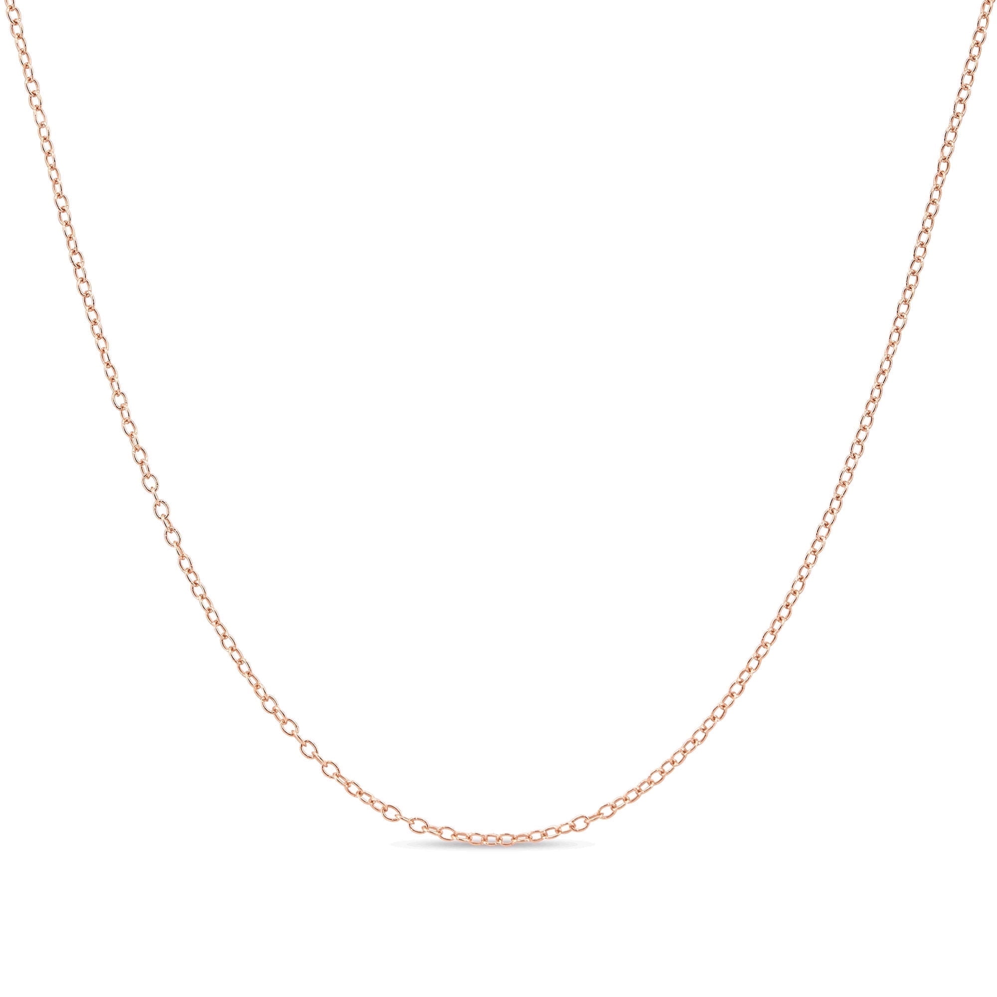 Kezef Creations Sterling Silver 19 Inch 1.3mm Fine Italian Cable Chain ...