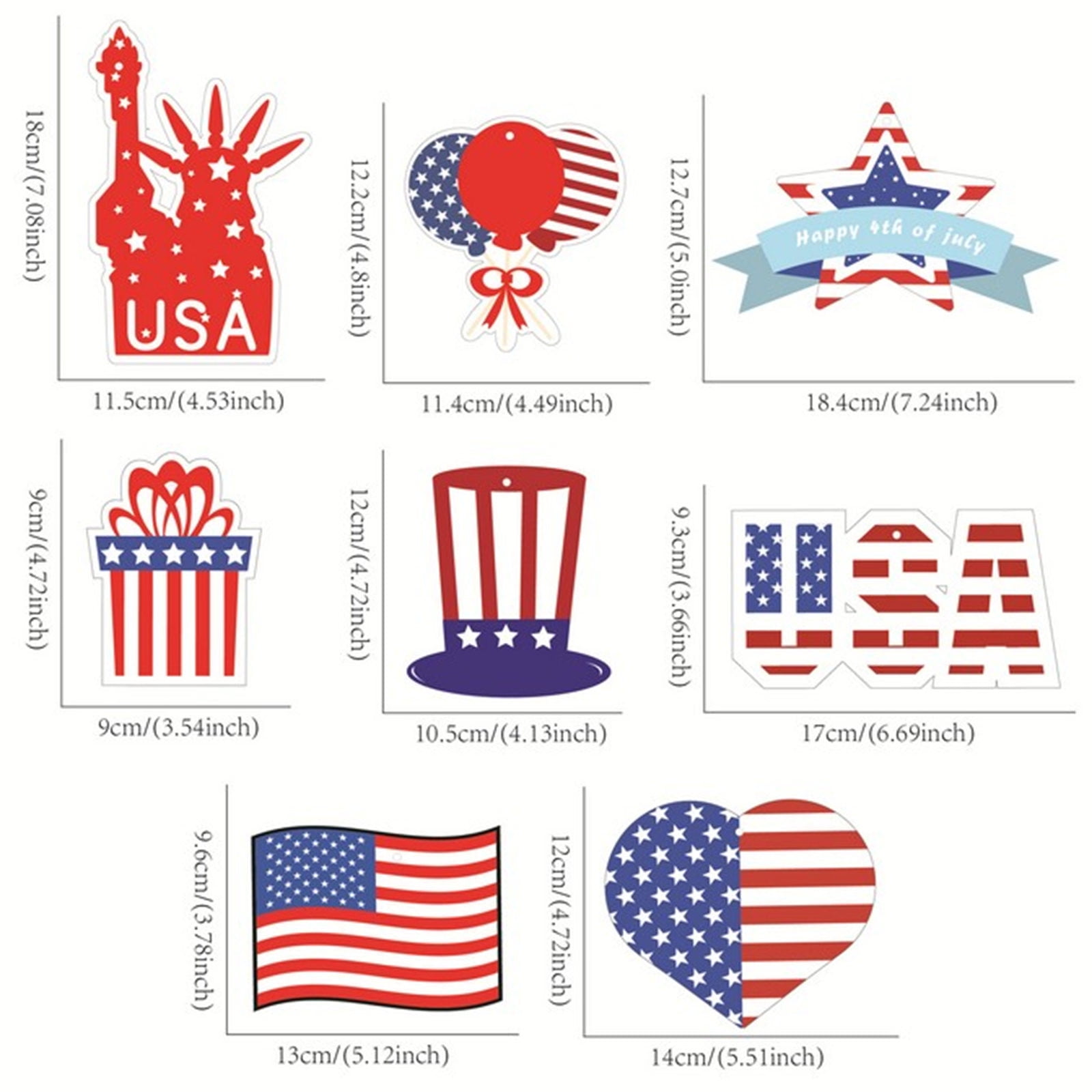 Kezqiaxn 4Th Of July Decorations Clearance Border New Us Independence ...