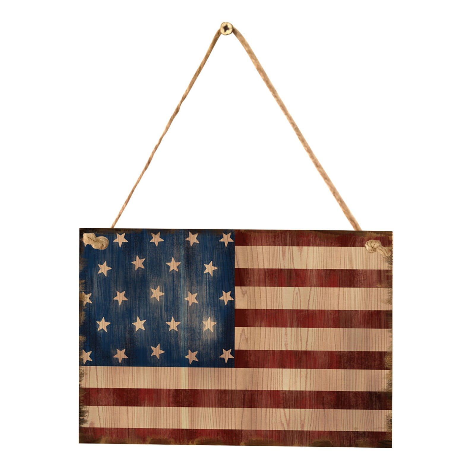 Kezqiaxn 4Th Of July Decorations Outdoor Clearance Independence Day Wooden Pendant Home Window ...