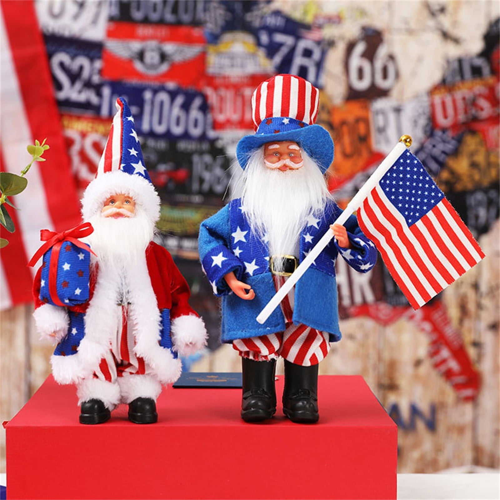Kezqiaxn 4Th Of July Independence Day Decor Clearance 2024 New Independence Day Patriotic Gnome ...