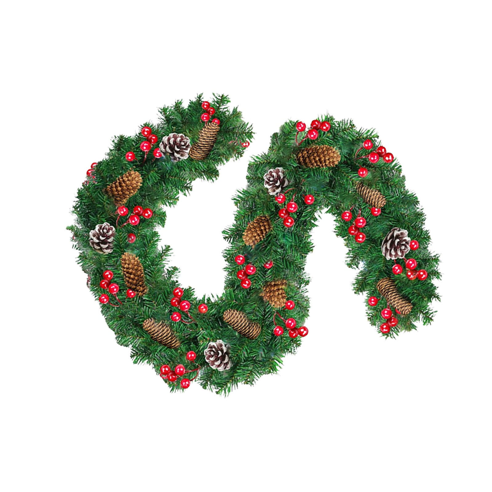 Kezqiaxn Christmas Cedar Garland, 8.86Ft Christmas Garlands, Encrypted ...
