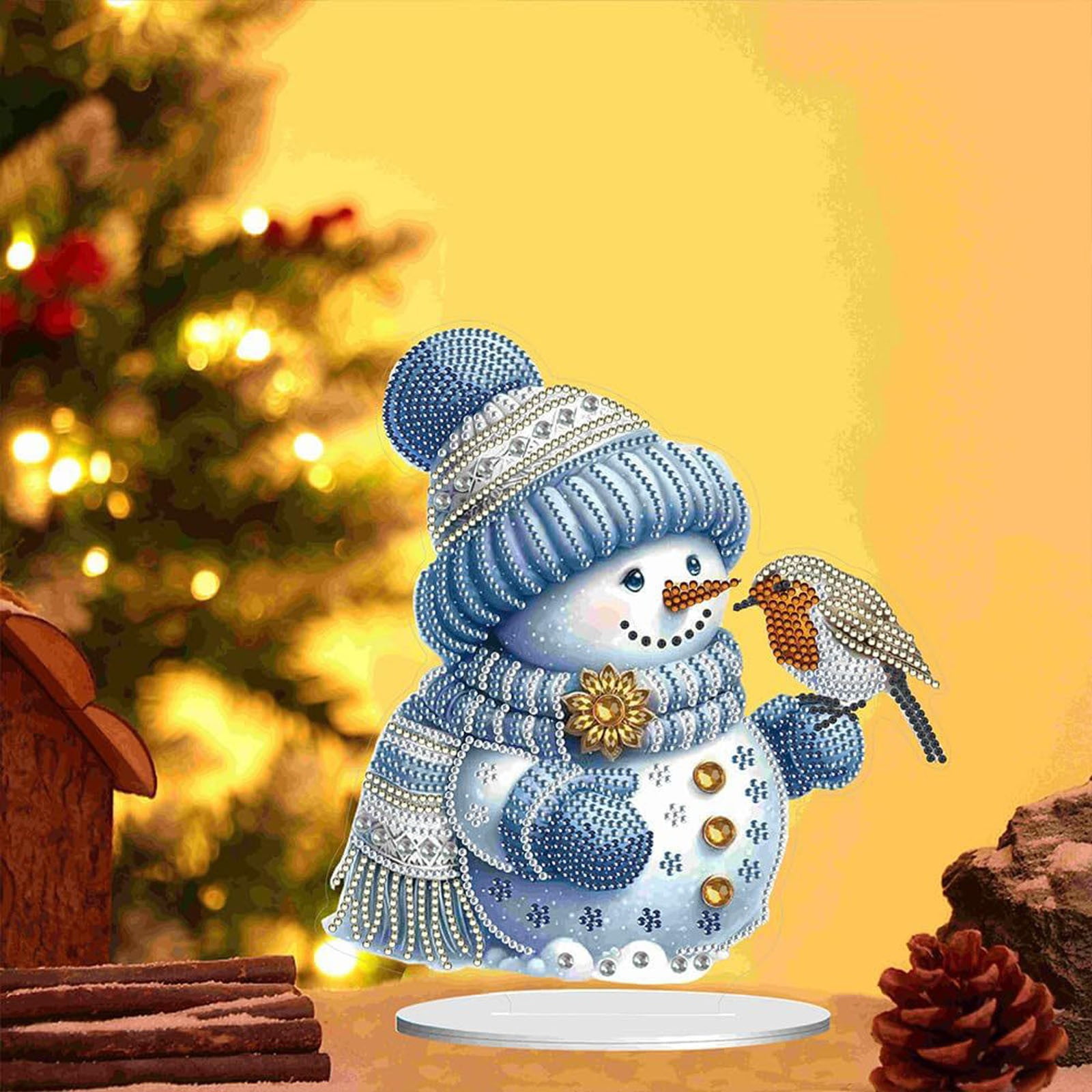 Kezqiaxn Christmas Decorations, Diy Diamond Art Kit Crystal Rhinestone ...