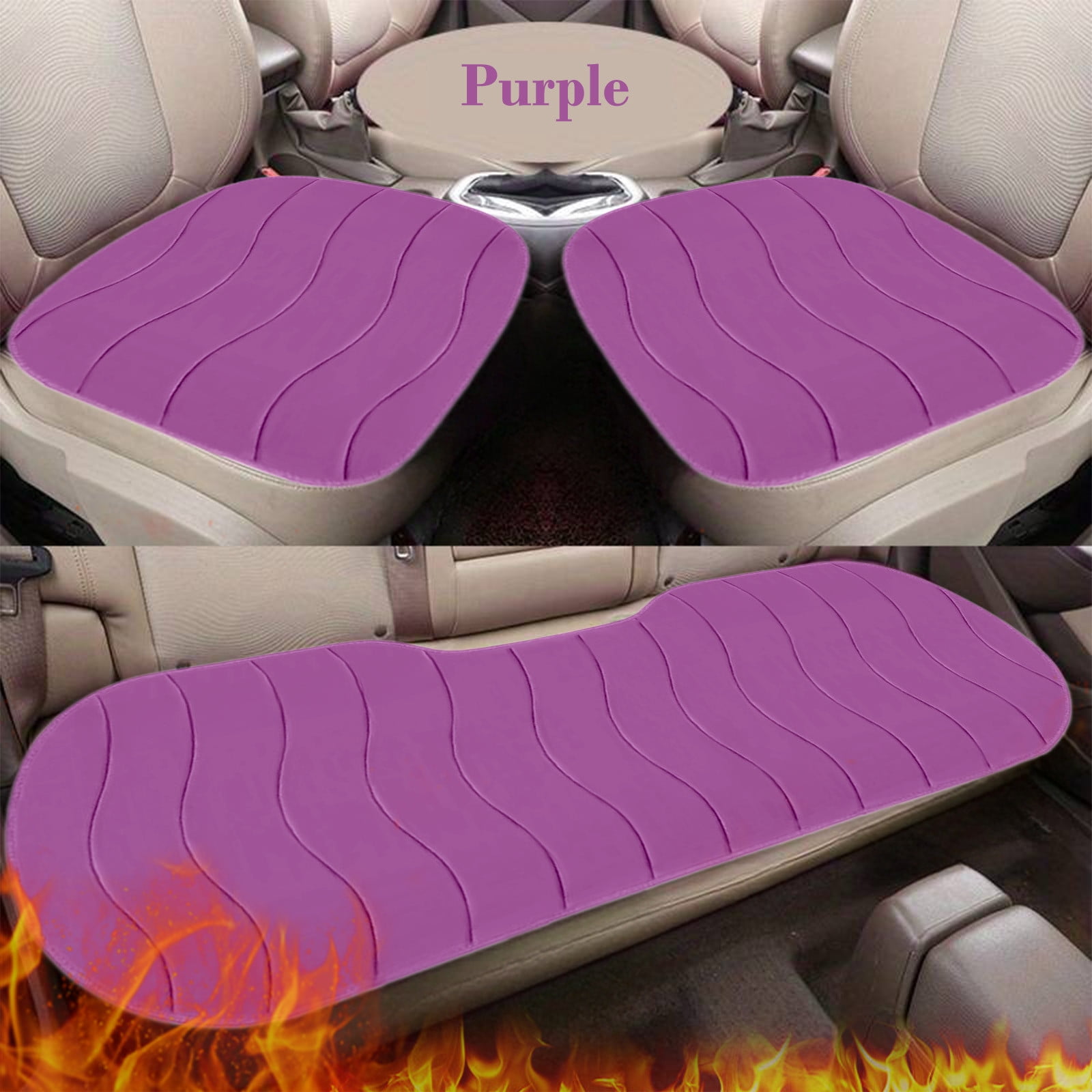 Kezqiaxn Christmas Gifts Winter Large Car Seat Cushion Set of 3, 20In ...