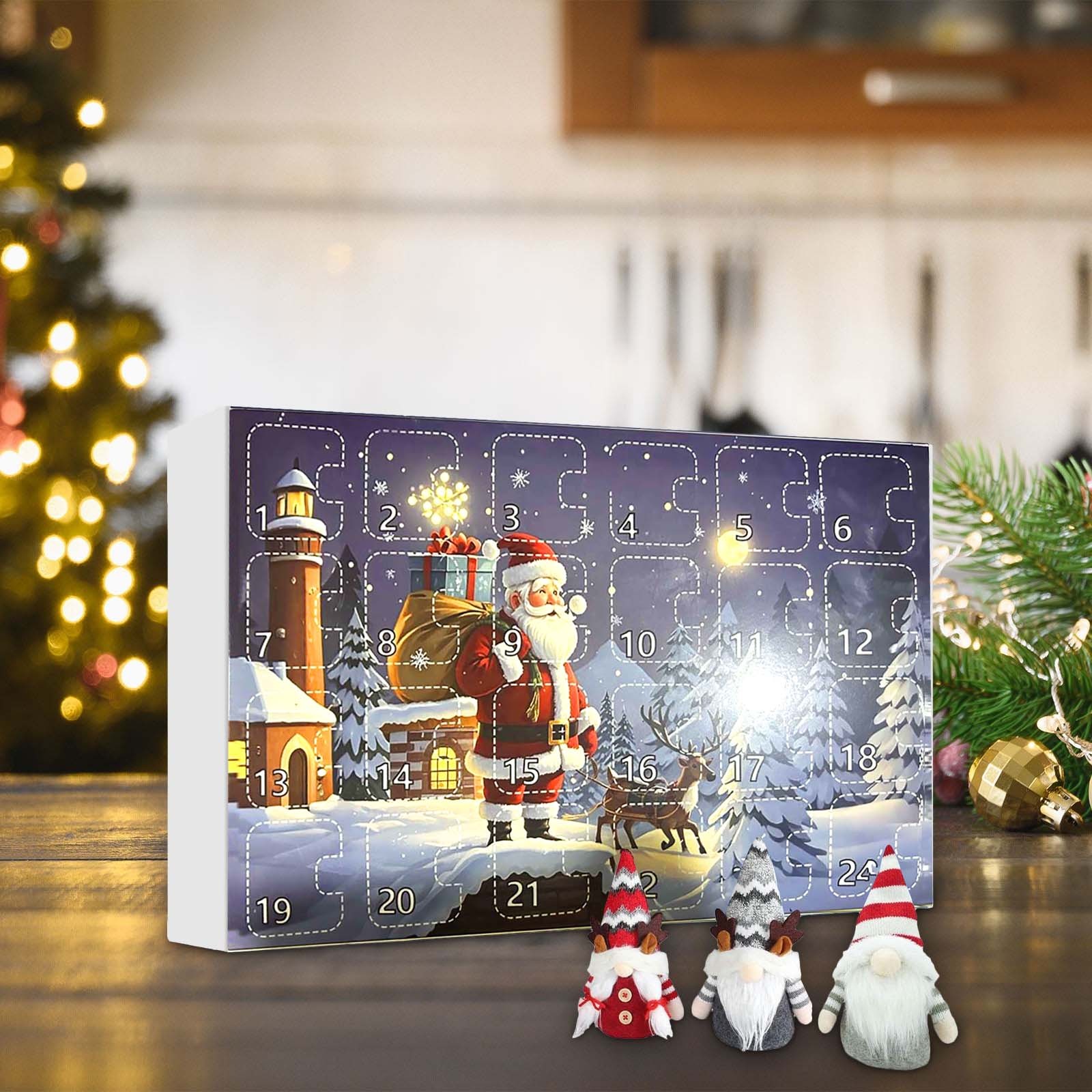 Kezqiaxn Christmas Gnome Advent Calendar 2024 Christmas Vacations ...