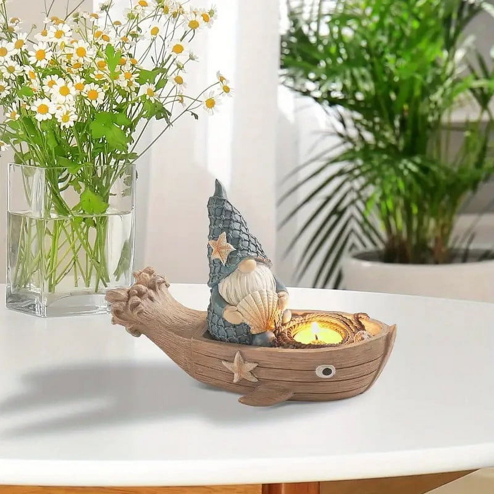 Kezqiaxn Christmas Gnomes Decorations, Beach Gnome Figurine Decor ...