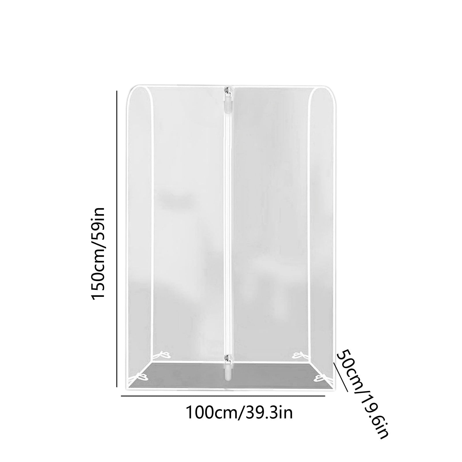Kezqiaxn Closet Organizers and Storage Clear Garment Rack Cover With ...