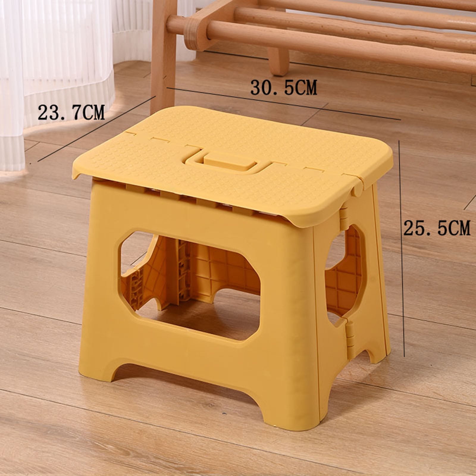 Kezqiaxn Collapsible Stools for Adults, Plastic Folding Stools, Height ...