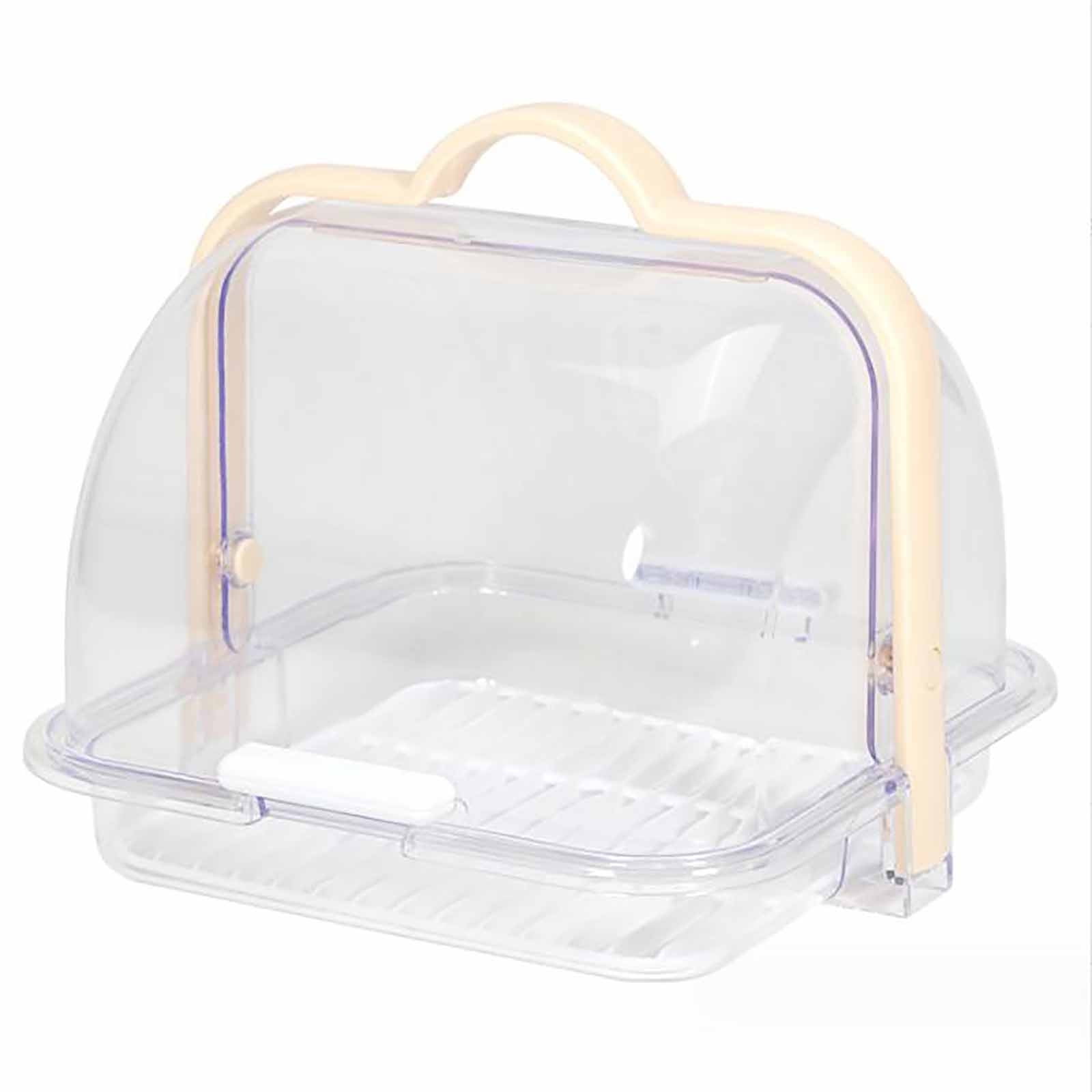 Kezqiaxn Containers Food Storage Fruit Storage Box Flip Bread Cake ...