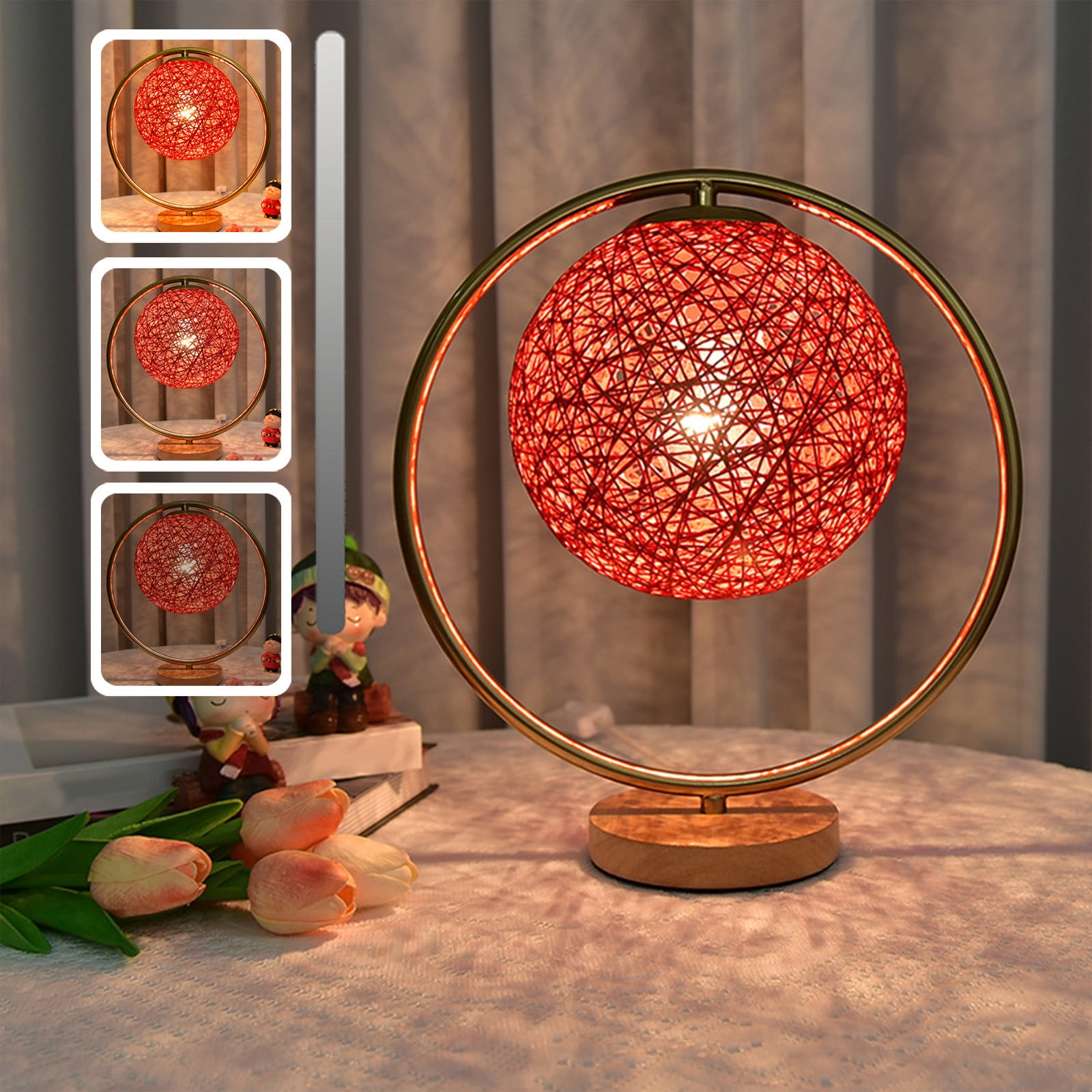 Kezqiaxn Desk Lamps for Home Office Bedroom, Nightstand Light Table ...